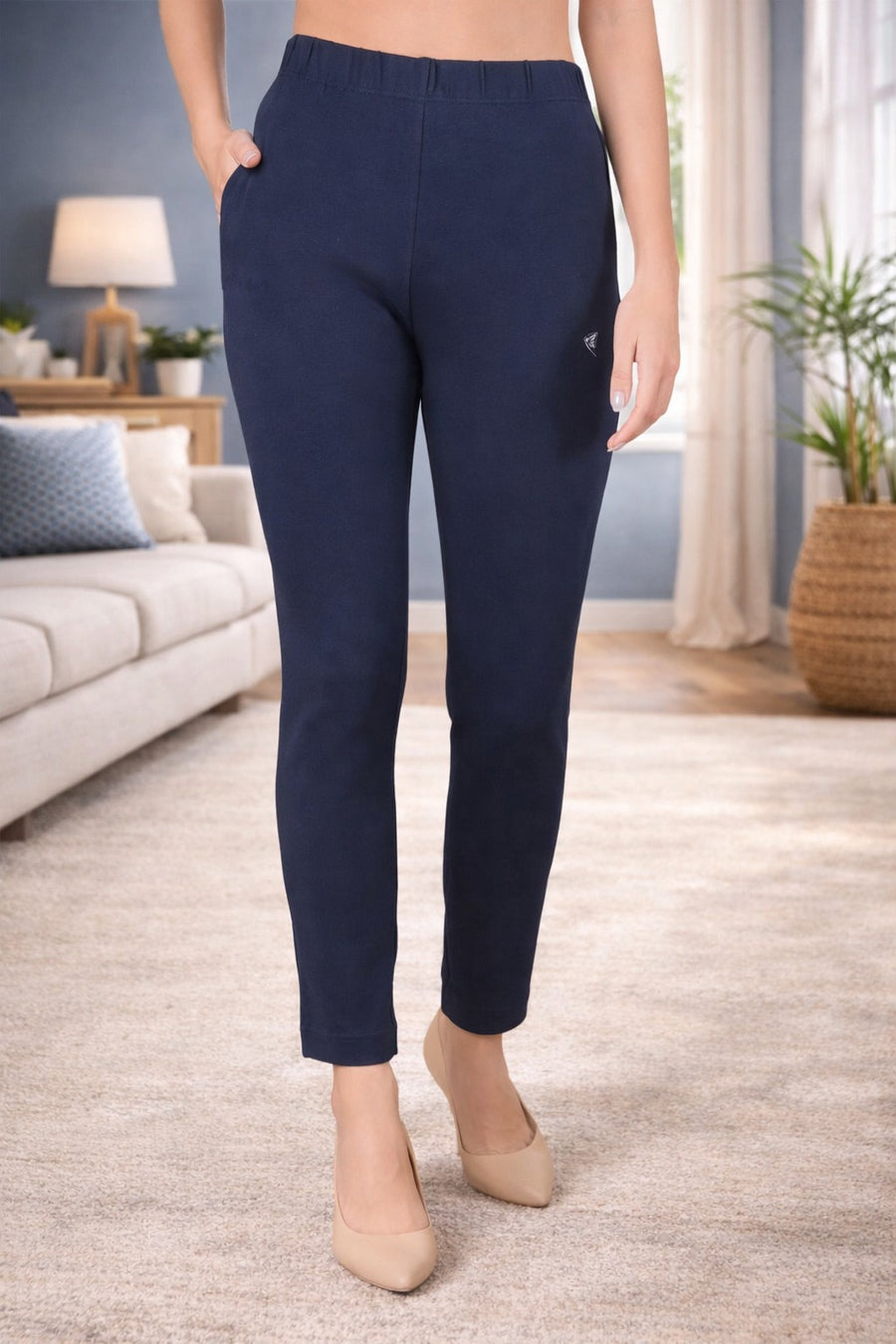 Classic Straight Pants for Women | Comfort Lady Bottom Wear – Comfort ...